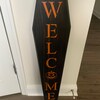 Coffin/ Halloween Welcome Sign 3ft - Etsy