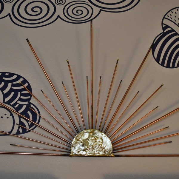 Abstract Metal Wall Art, Metal SUNBURST, Metal Sun, Abstract Art, Wall ...