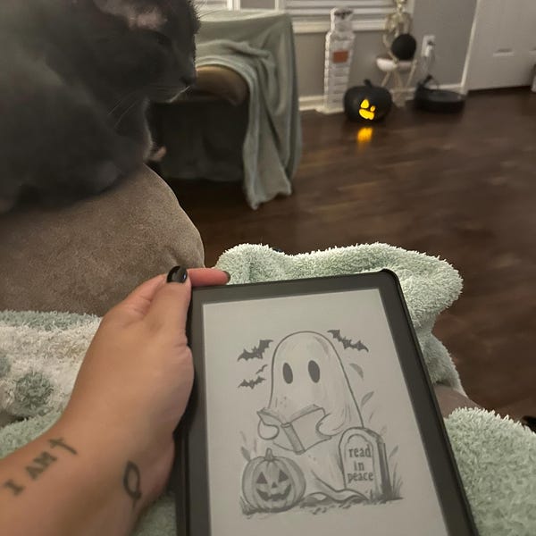 Kindle Paperwhite Full Screen Lock Screen - Cute Ghost Read in Peace - Etsy