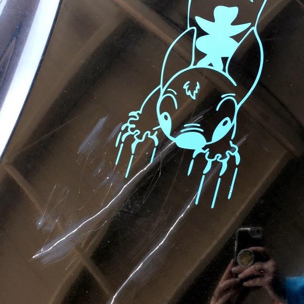 Scratching Stitch Vinyl Decal/sticker - Etsy