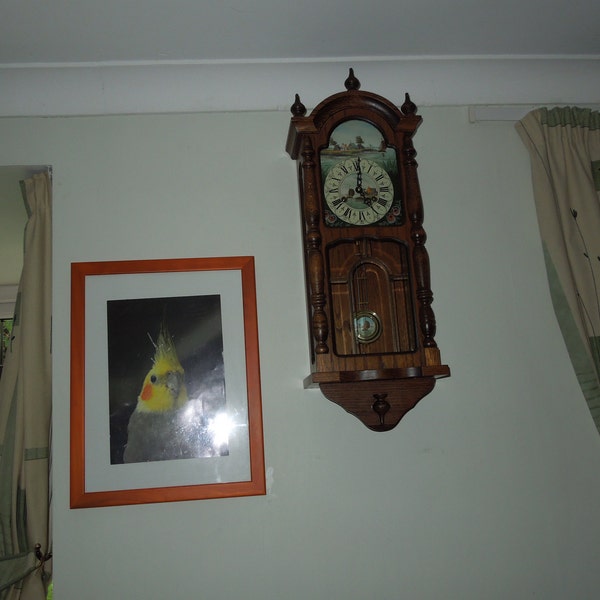 Antique Vintage Zaanse Wall Clock Zaandam Dutch RARE 1 Day Holland ...