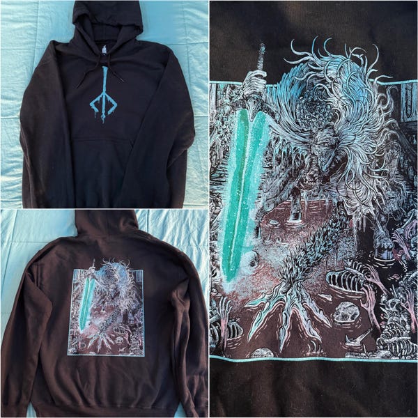 Drippy Souls Berserker Guts Cursed Armor Grim Hooded Sweatshirt - Etsy