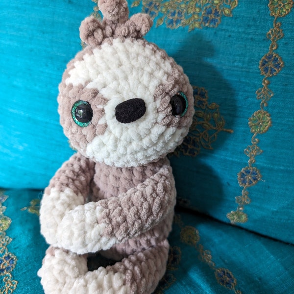 PATTERN: Sid the Plush Sloth Pattern Amigurumi Sloth Pattern Crochet ...
