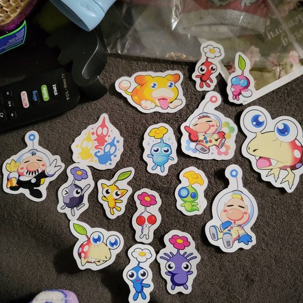 Pikmin Chibi Sticker Set - Etsy