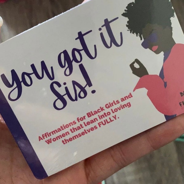 Affirmation Cards| Black Girl| Affirmation Deck| Self Care| Self Love ...