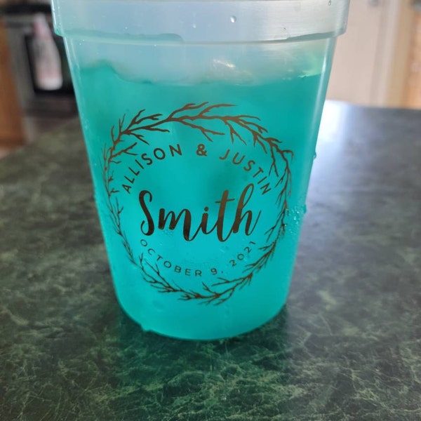 Monogrammed Color Changing Cups, Custom Wedding Favor Cups, Let the ...