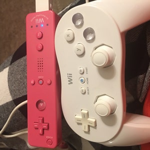 Authentic Original Nintendo Wii Classic Pro Remote Controller White 100 ...