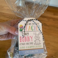 Easter Teacher Printable Gift Tags, School Pto Pta, Easter Bunny ...