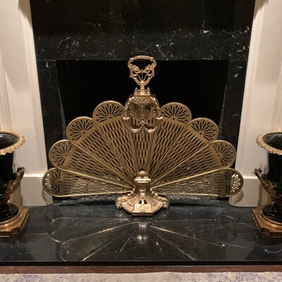 Antique Baroque Centerpiece Bowl / Brass Cherub Flower Bowl / Vintage ...