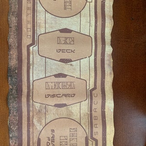 Sabacc Play Mat From Galactic Starcruiser Halcyon's Sublight Lounge ...