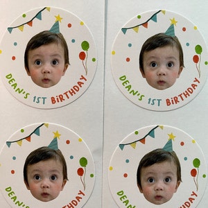 Kids Birthday Stickerpersonalized Birthday Stickercustom Kid Birthday ...