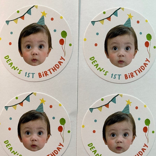 Kids Birthday Stickerpersonalized Birthday Stickercustom Kid Birthday ...