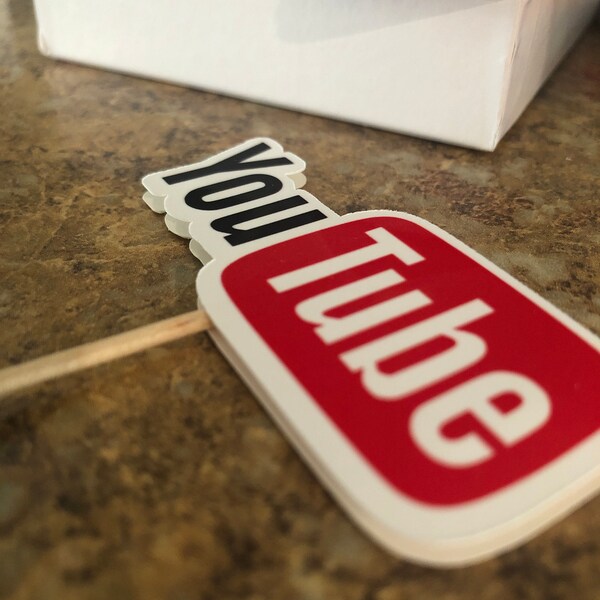 Youtube Cupcake Topper, Blogger - Etsy