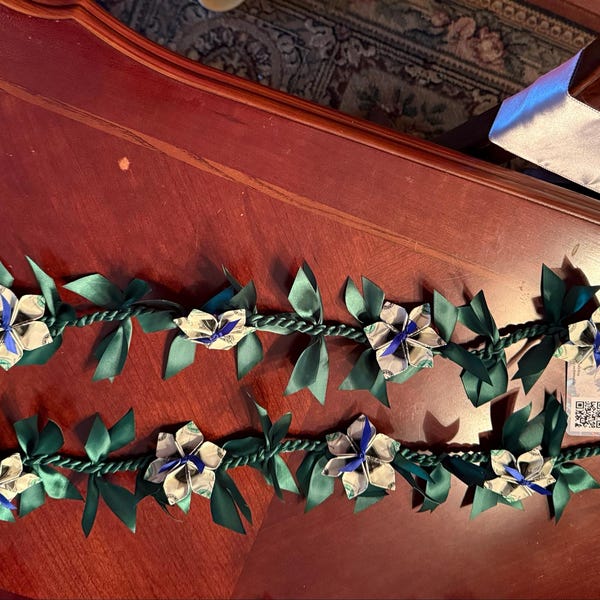 Ti Leaf Ribbon Lei - Etsy