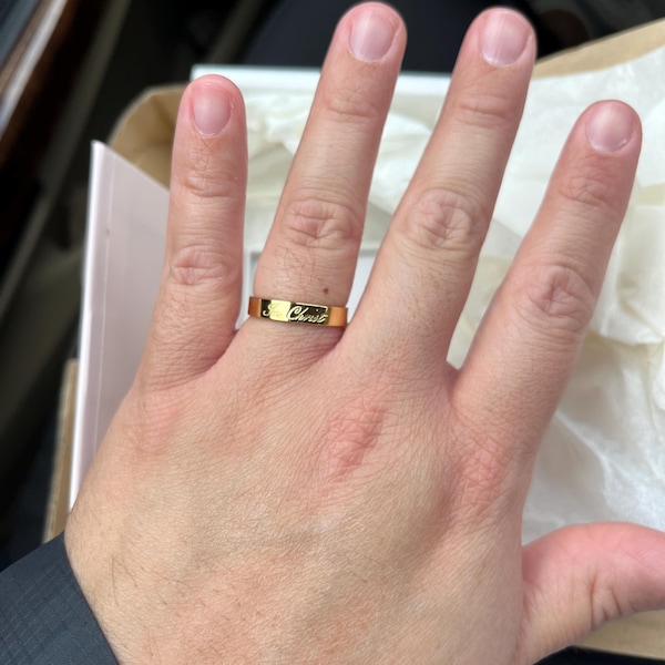 Chosen Ring, Ephesians 1:4-5, Child of God Ring, Christian Jewelry Gift ...