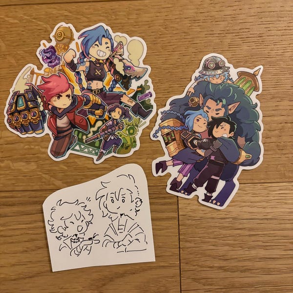 Arcane Family Hug Sticker - Etsy