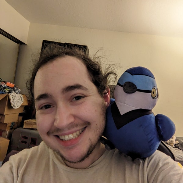 The Owl House Inspired Flapjack Palisman Plush Keychain Cardinal Bird ...