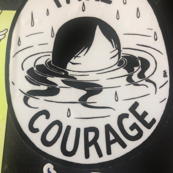 Vinyl Sticker - Take Courage - Etsy
