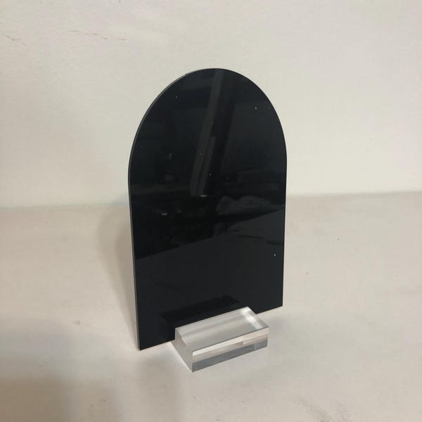 ARCH Shaped Clear, Frosted, White and Black Acrylic Blank Stock Sheet ...