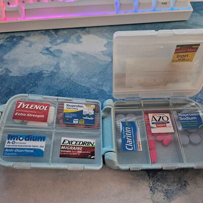 Pocket Pharmacy Labels Pill Container, Travel Pill Case, Pill Case ...