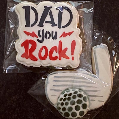 Dad You Rock Cookie Cutter. Fathers Day. - Etsy
