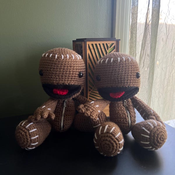 Crochet Amigurumi Sackboy Doll - Etsy