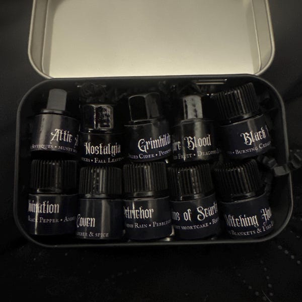 VAMPIRE BLOOD Goth Perfume Oil Alternative Unique Fragrance Mahogany ...