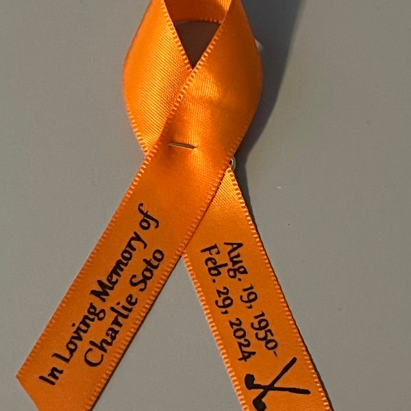 Custom Pinned Lapel Ribbon, Custom Awareness Ribbon, Celebration of ...