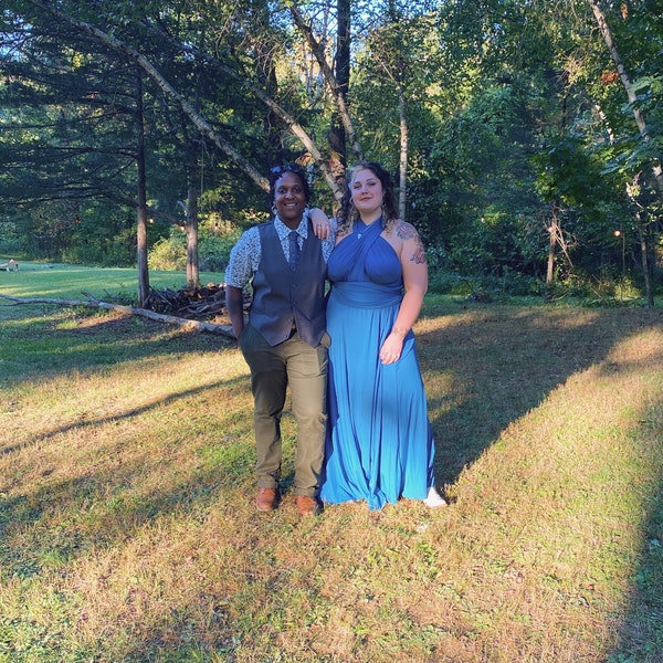 Teal Bridesmaid Dress Custom Lengths Convertible Dress Infinity