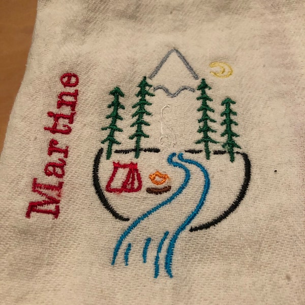 Outdoor Scene Machine Embroidery Design, Camping Embroidery Design ...