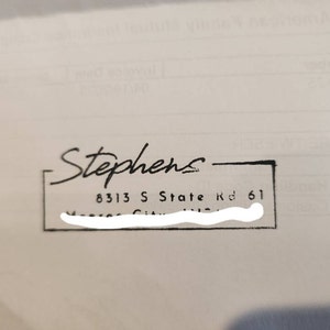 Real Estate Agent Stamp Address Stamp Self Inking or Wooden - Etsy