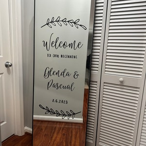 Wedding Welcome to Our Beginning DECAL or STENCIL for DIY - Etsy