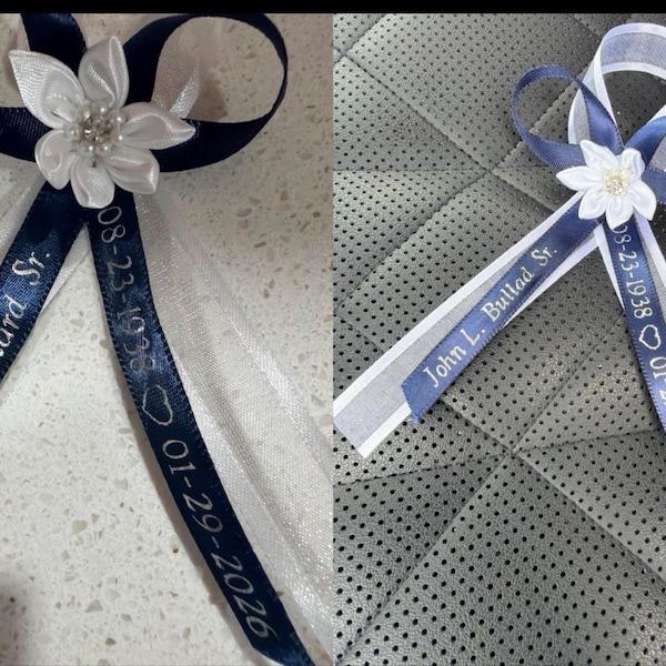 100pcs-50-24pcs Personalized Ribbons/celebration of Life Funeral Favors ...