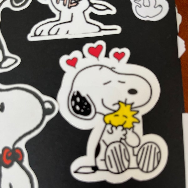 Snoopy Sticker Pack - Etsy