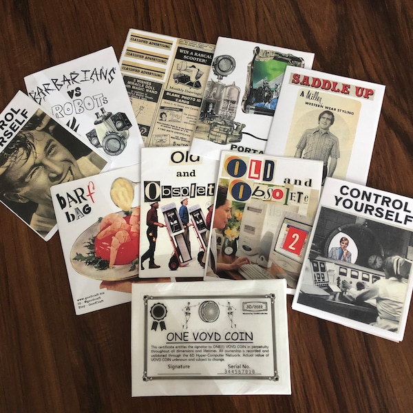 Old and Obsolete Bundle // 1-3 // Collage Zine Surrealism Media Vintage ...