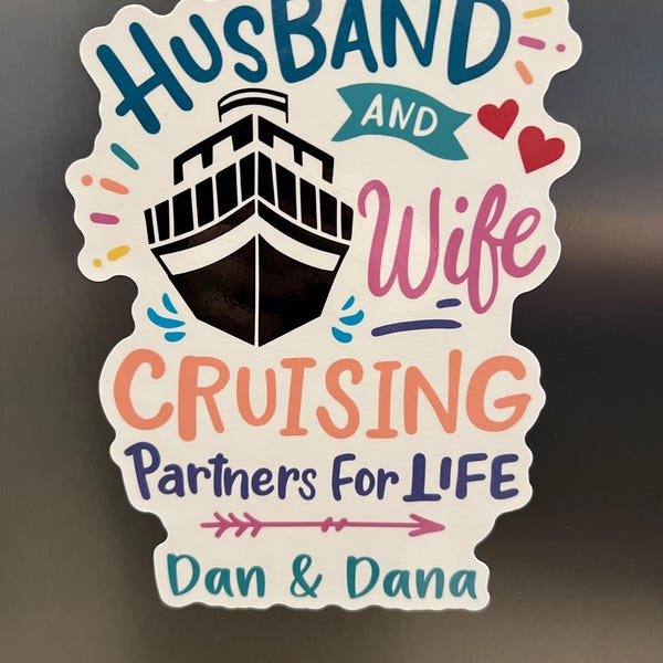 Cruise Word Art Wall Door Magnet Sign, Royal Caribbean Carnival MSC NCL ...