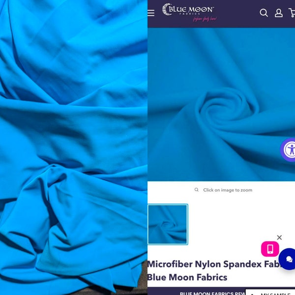 Ribbed Spandex Fabric | Blue Moon Fabrics - Etsy