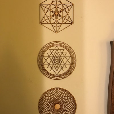 Seed of Life Wall Art, Wood Seed of Life, Geometric Wall Art, Sacred ...