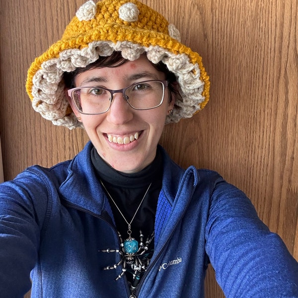 Tik Tok Hat, Mushroom Hat Kidcore Handmade Witch Hat Twisted Hat, Fairy ...