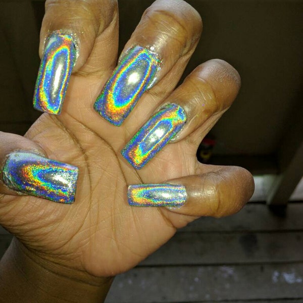 35 Micron Unicorn Powder Spectraflair Alternative Silver Holographic ...