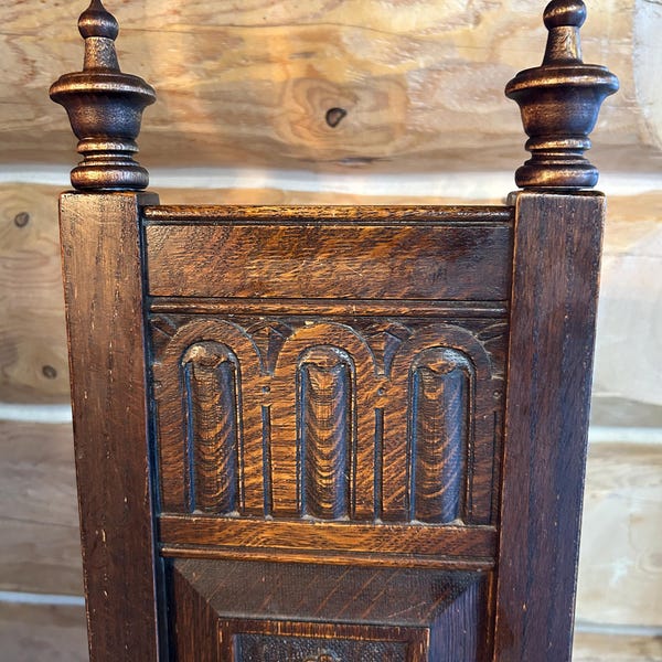 QTY 1- 8" Wood Finials, Bedpost Finial, Chair Finial, Jar Tops, Curtain ...