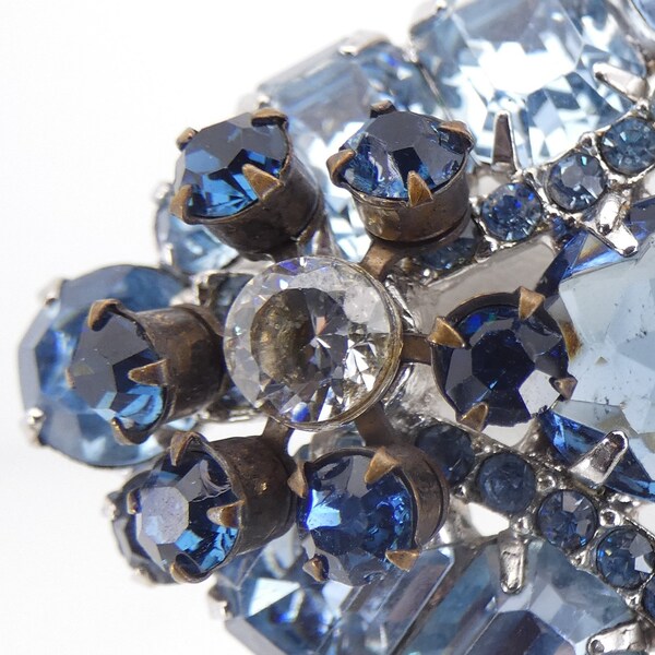 Vintage HOBE Floral Porcelain Brooch Gold Tone - Etsy