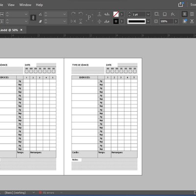 Trading Journal Printable French Logbook KDP Interior Pdf & Indesign ...