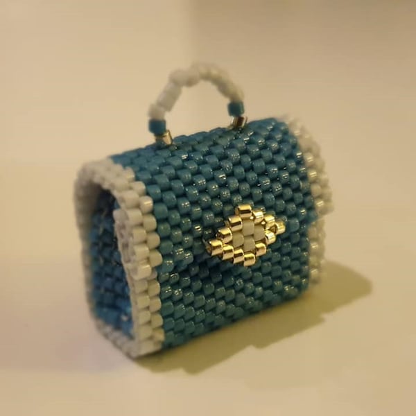 Beading Patterns for Decorative Box, Peyote Bead Pattern Small Box ...