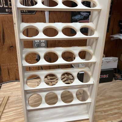 Larger Capacity, 25 Can Spray Paint Rattle Can Organizer. Comes With ...