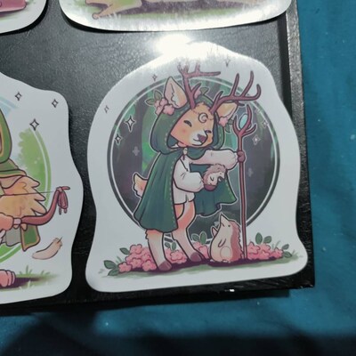 Cute RPG Class Animals Stickers And/ or Prints 6x8 or 8x10 Approx Bard ...