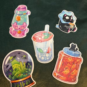 Sponge Cake Sticker Semi Transparent Sticker Vinyl Sticker Die Cut ...