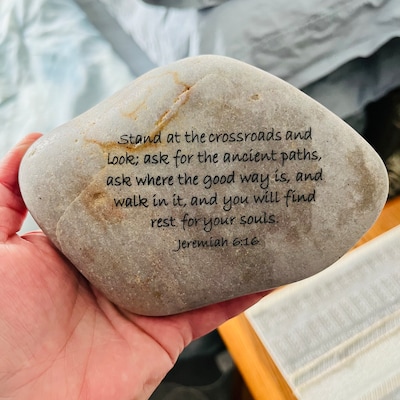 Engraved River Rocks CUSTOM Scripture Verses You Choose Your Verse - Etsy