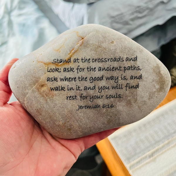 Engraved River Rocks - CUSTOM Scripture Verses - You Choose Your Verse ...