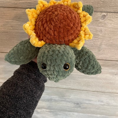 Sunflower Turtle Crochet Pattern - Etsy